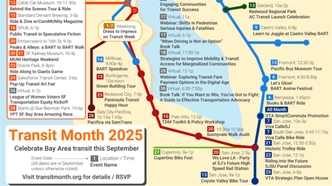 Ride Bay Area transit to recognize Transit Month this September City of ...