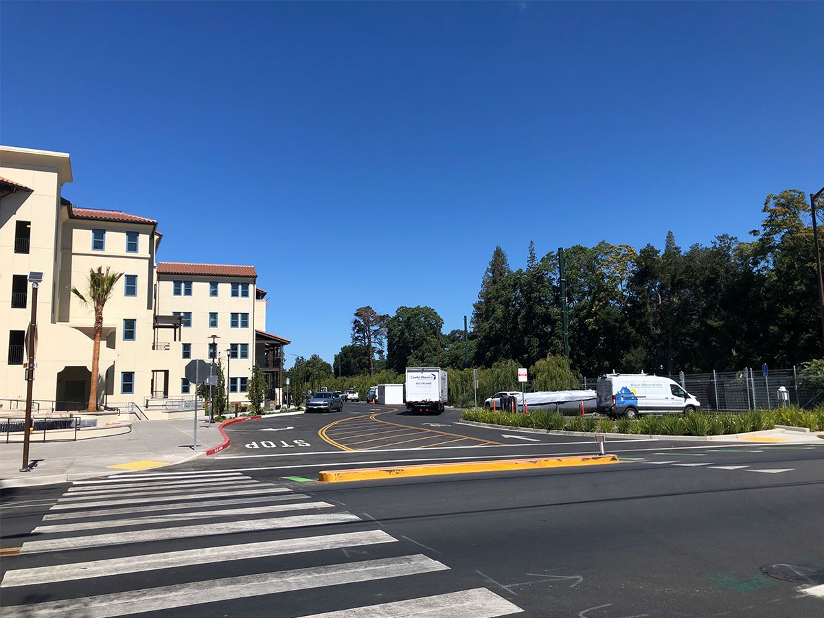 Updated Garwood Way opens near the Springline development City of Menlo ...