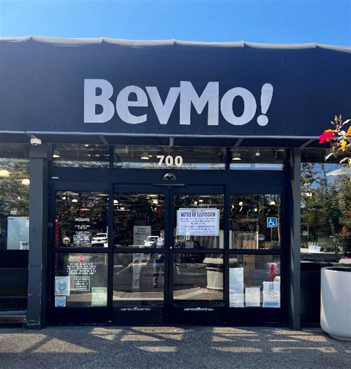 ABC posts notice of suspension at BevMo City of Menlo Park