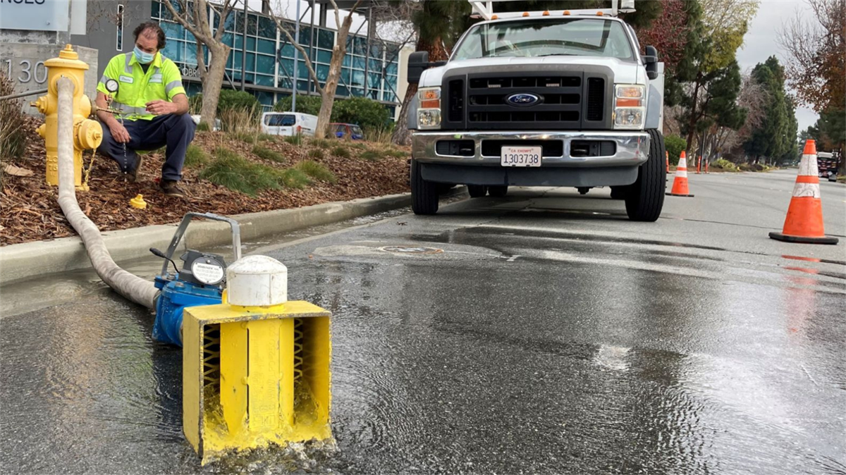 Annual water flushing program City of Menlo Park